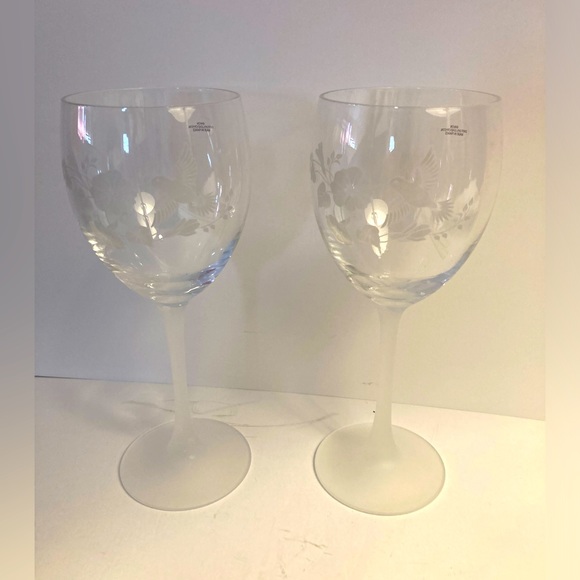 Avon | Dining | Hummingbird Stemware Goblet Crystal | Poshmark
